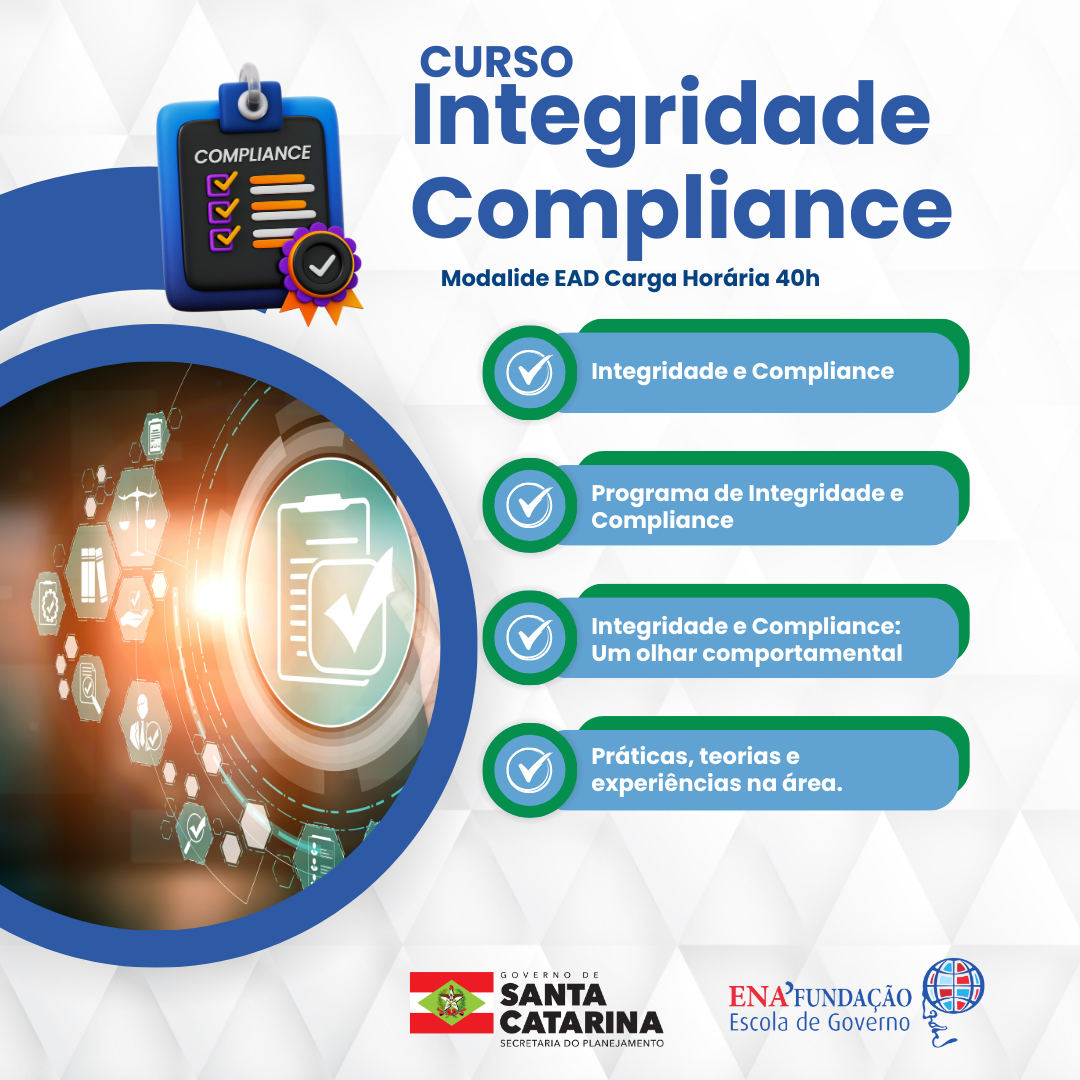Curso Integridade e Compliance – Escola de Governo – ENA